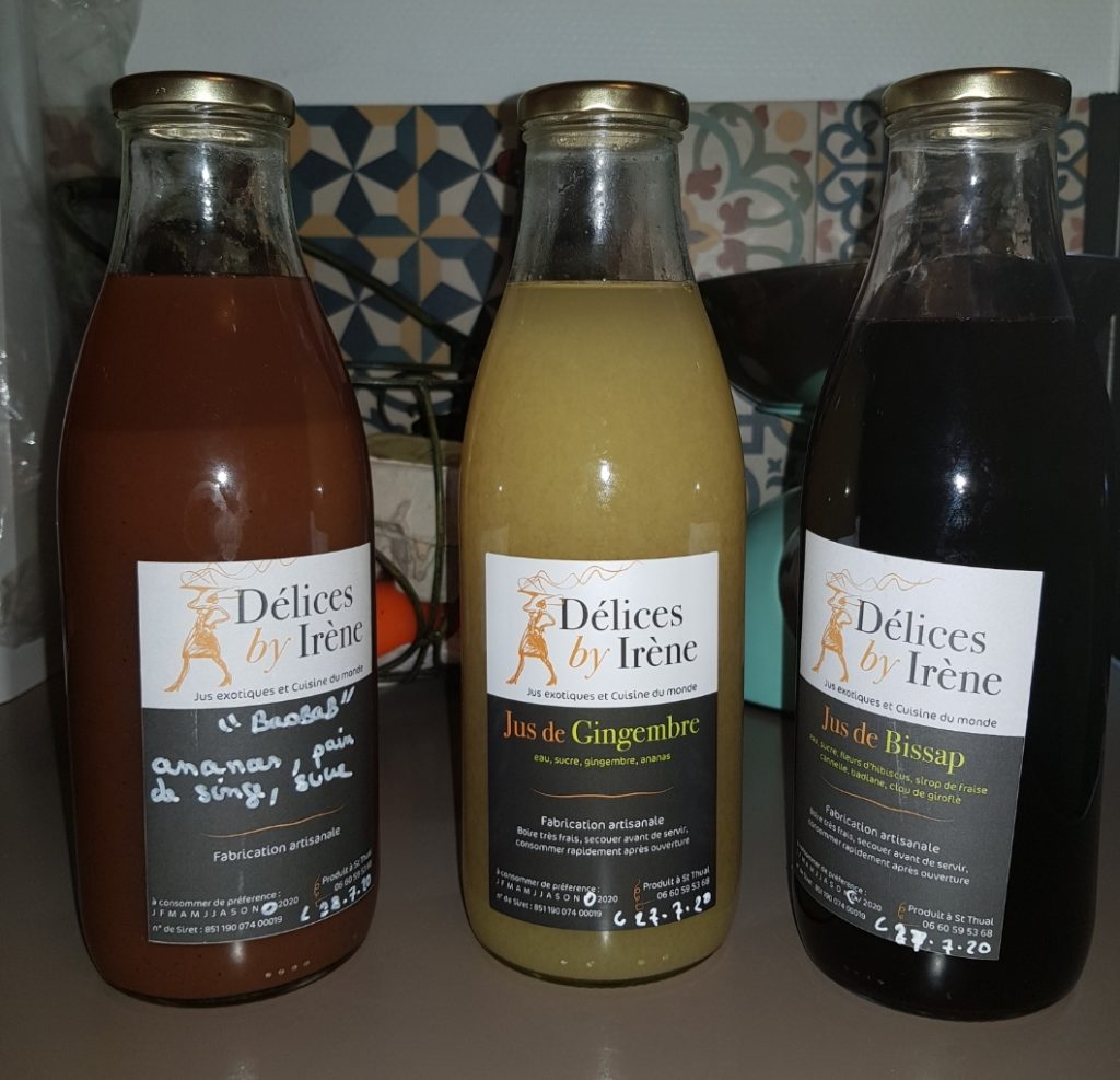 JUS DE BISSAP (fleurs d’hibiscus) 1 litre – BVBR – Marché ambulant